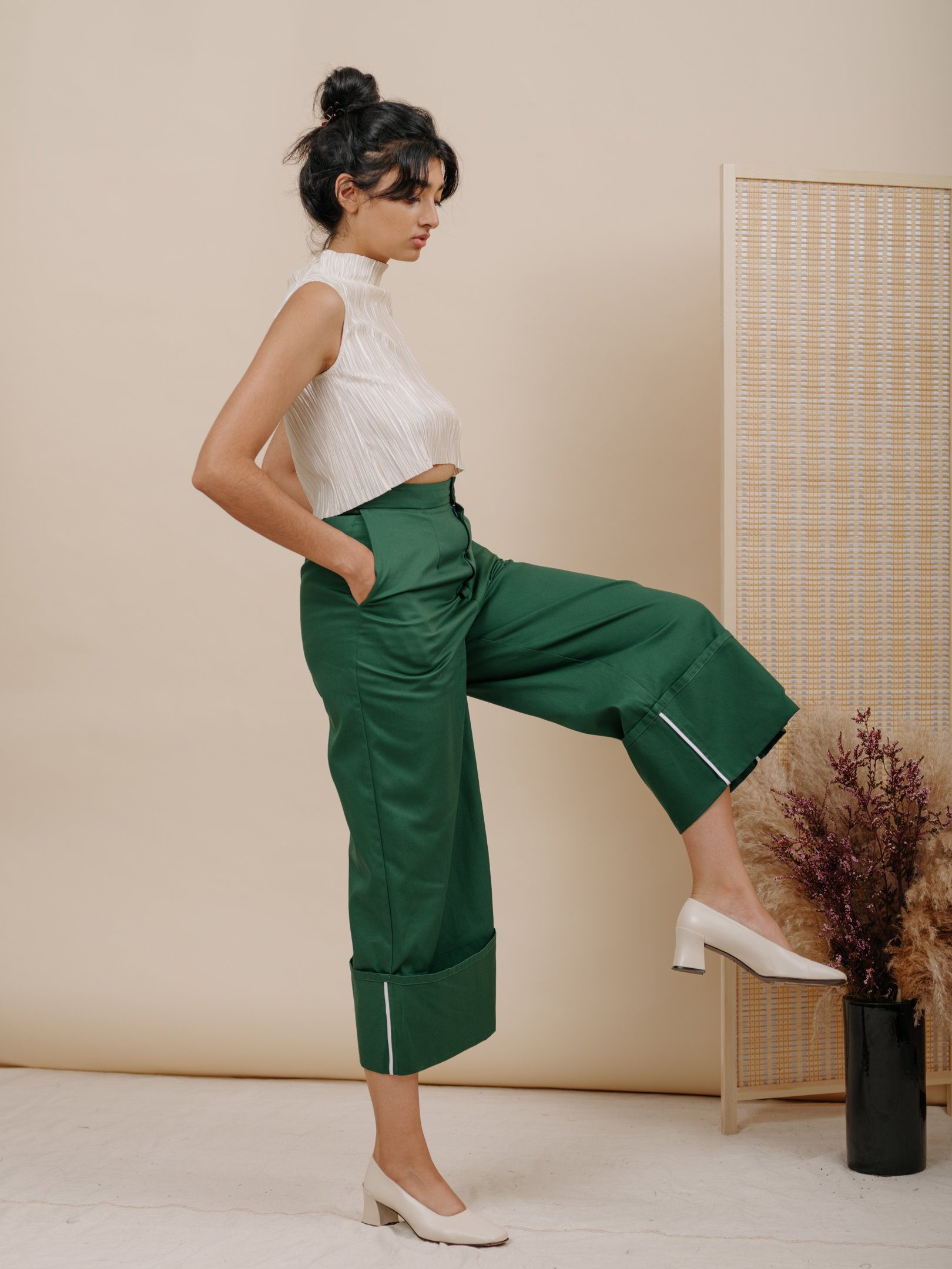 Wolcott : Takemoto SINGLES TANK - CREAM BODRE KNIT | Garmentory