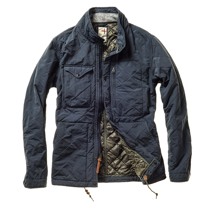 Relwen Quilted Tanker - Navy | Garmentory