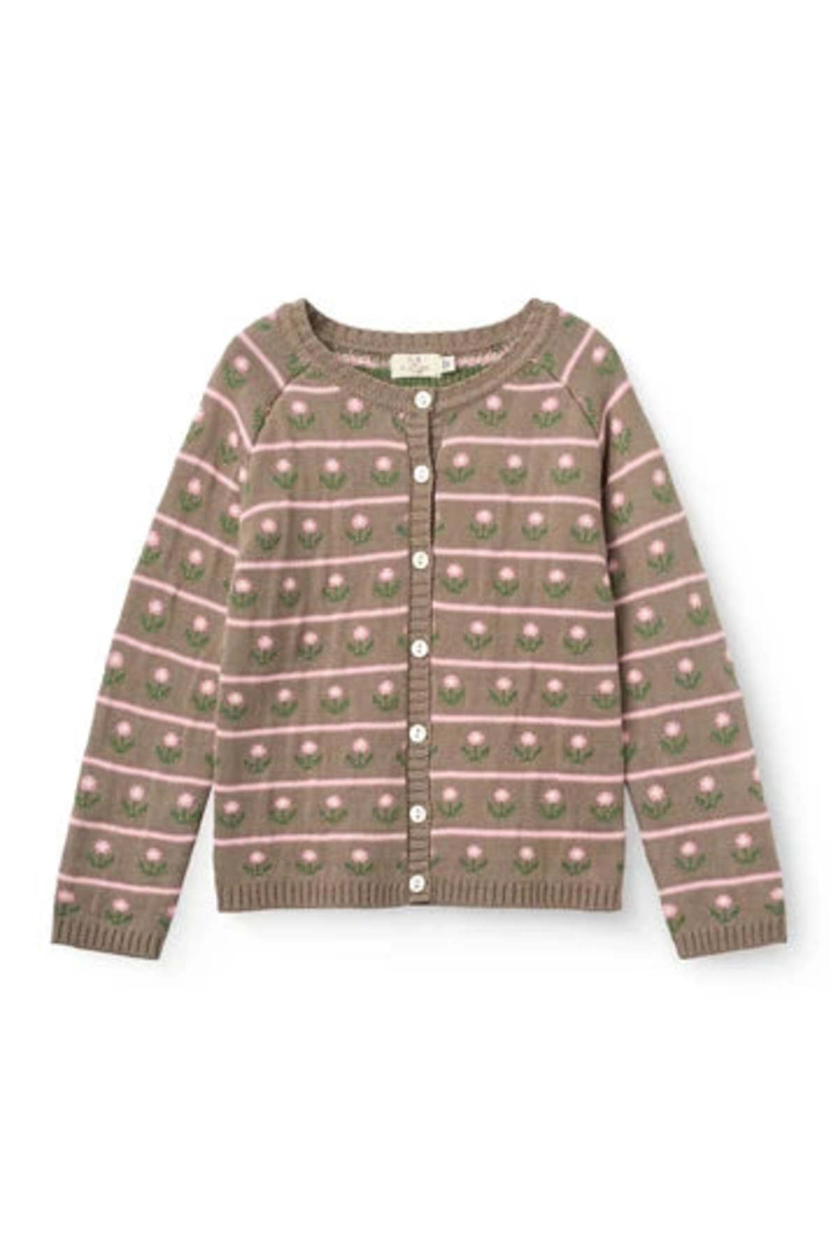 KIDS Copenhagen Colors Knitted Flower Pattern Cardigan | Garmentory