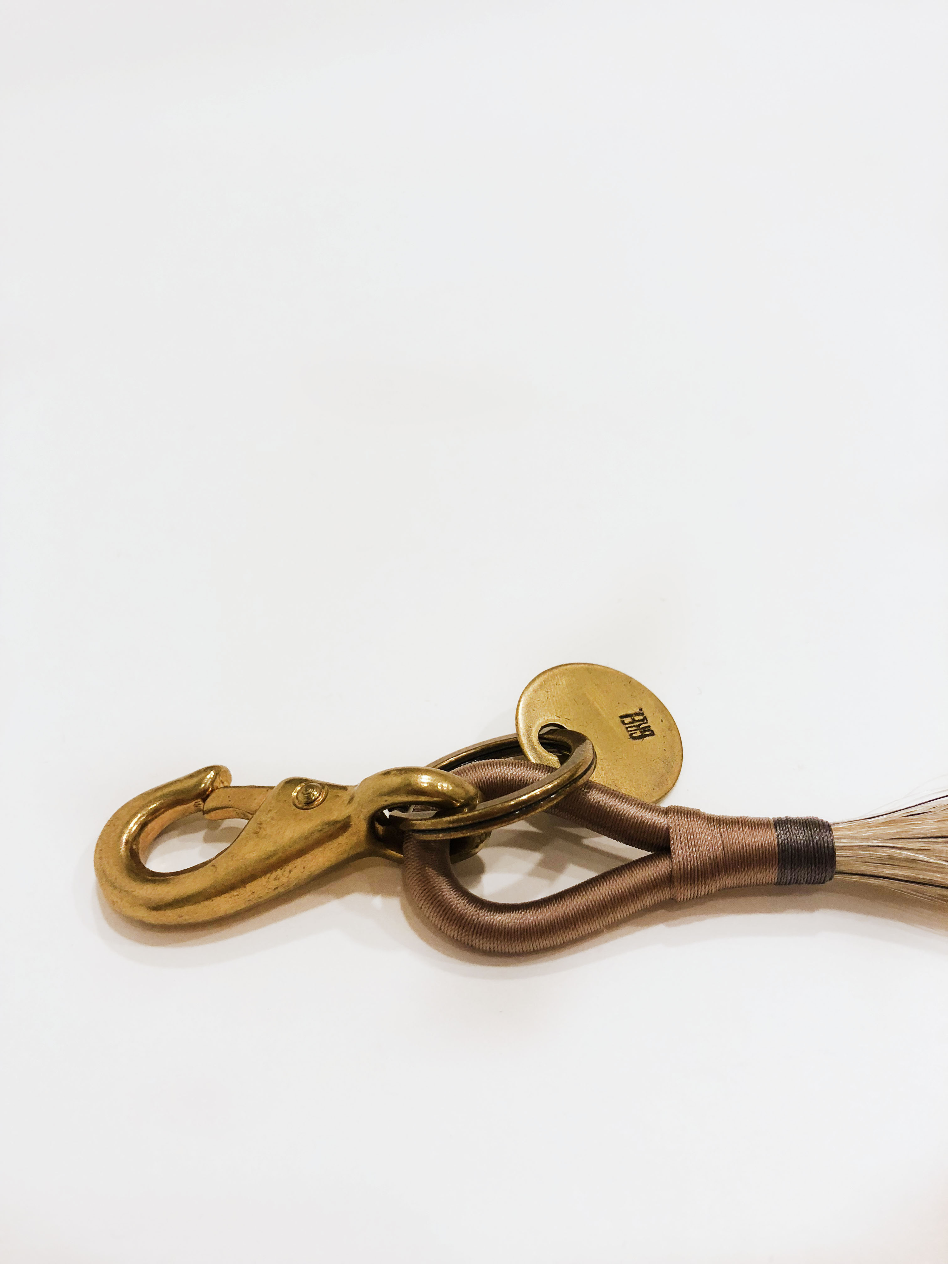 UNISEX GREI Horse Hair Key Chain - Fog | Garmentory