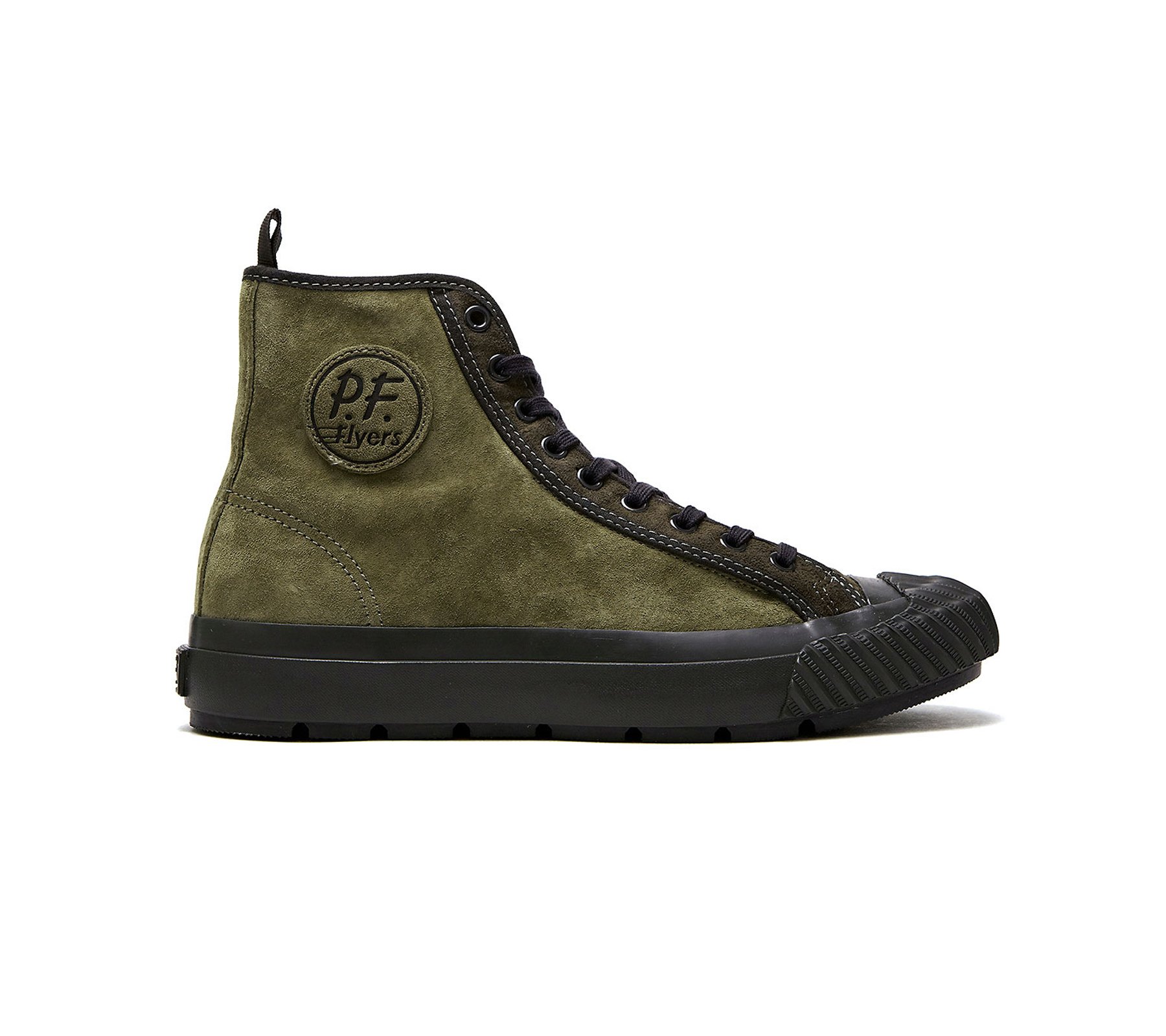 Eastlogue x PF Flyers Grounder-Hi boot - Olive | Garmentory