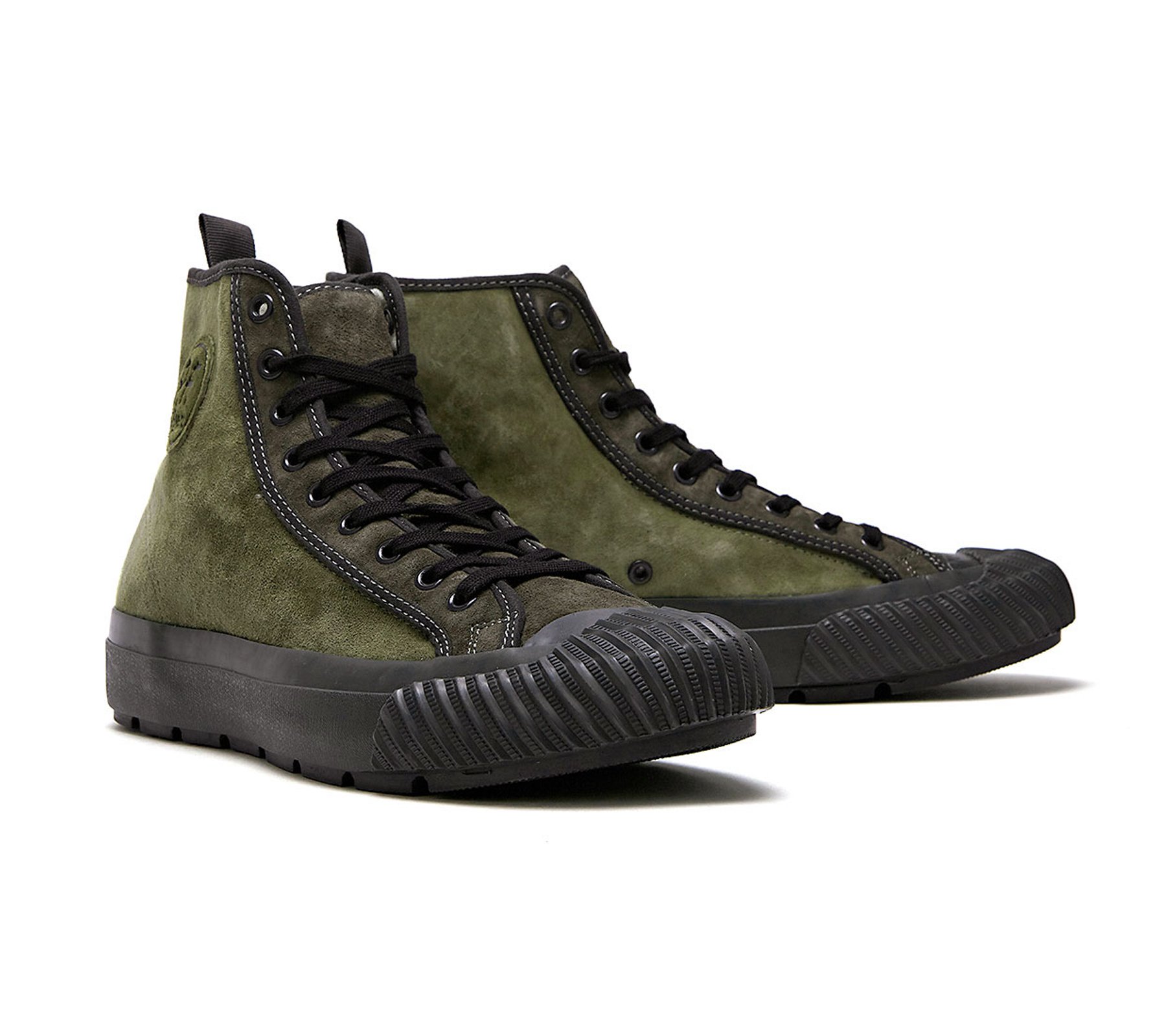 Eastlogue x PF Flyers Grounder-Hi boot - Olive | Garmentory