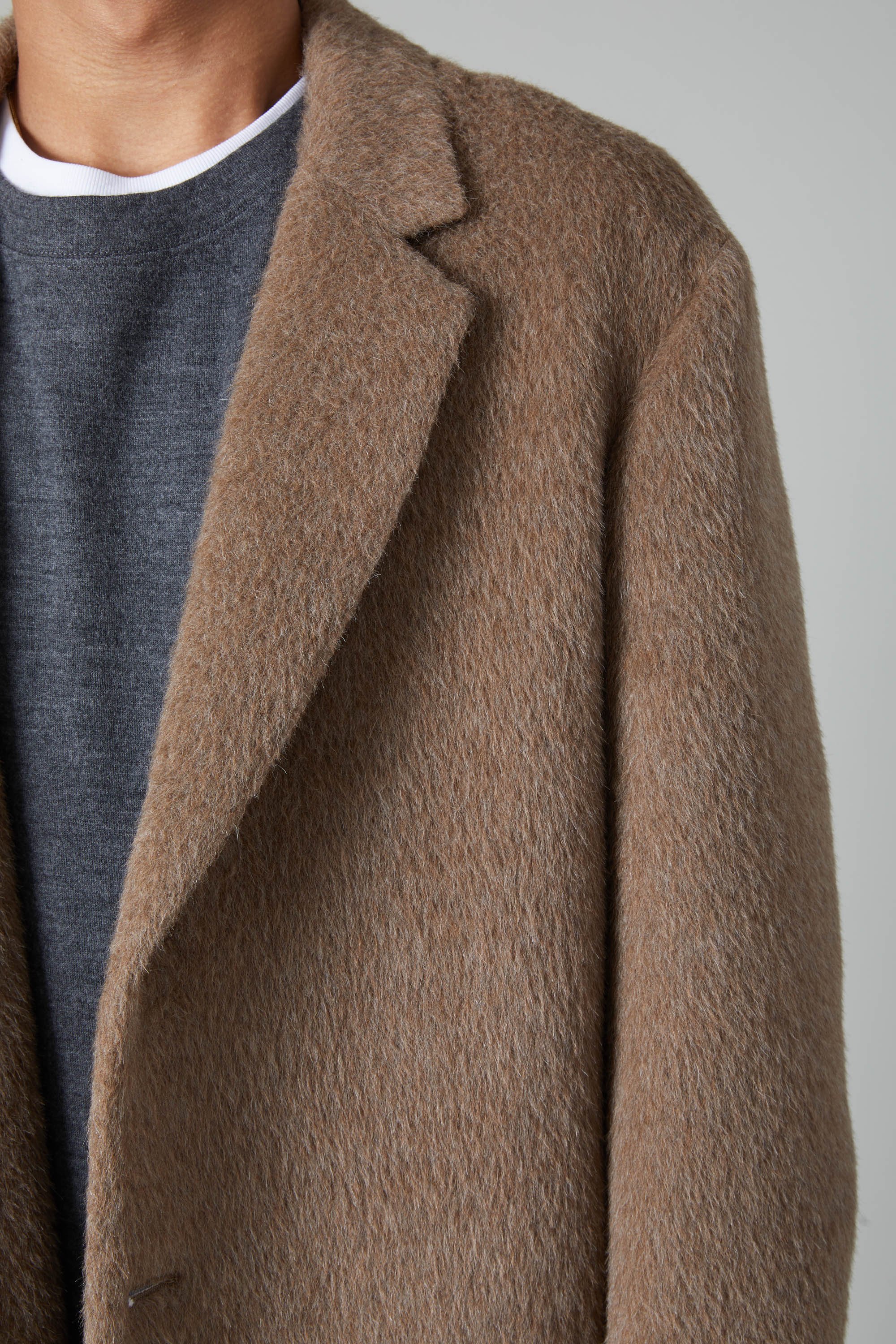 Presidents Egg Alpaca Coat - Beige | Garmentory