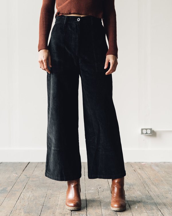 First Rite Cargo Cord Trouser - Black | Garmentory