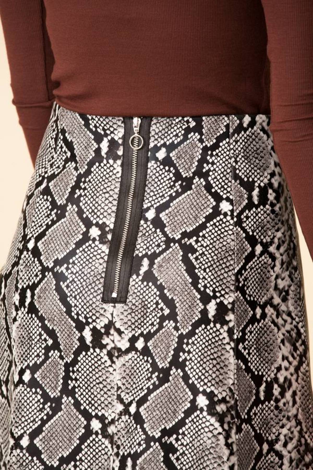 VEDA Leather Circle Skirt - Python | Garmentory