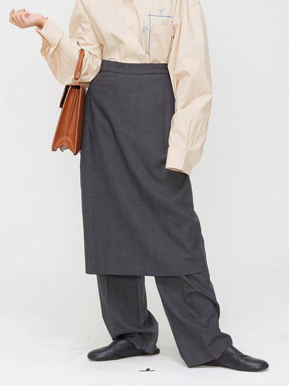 SKIRT-COVERED PANTS | Garmentory