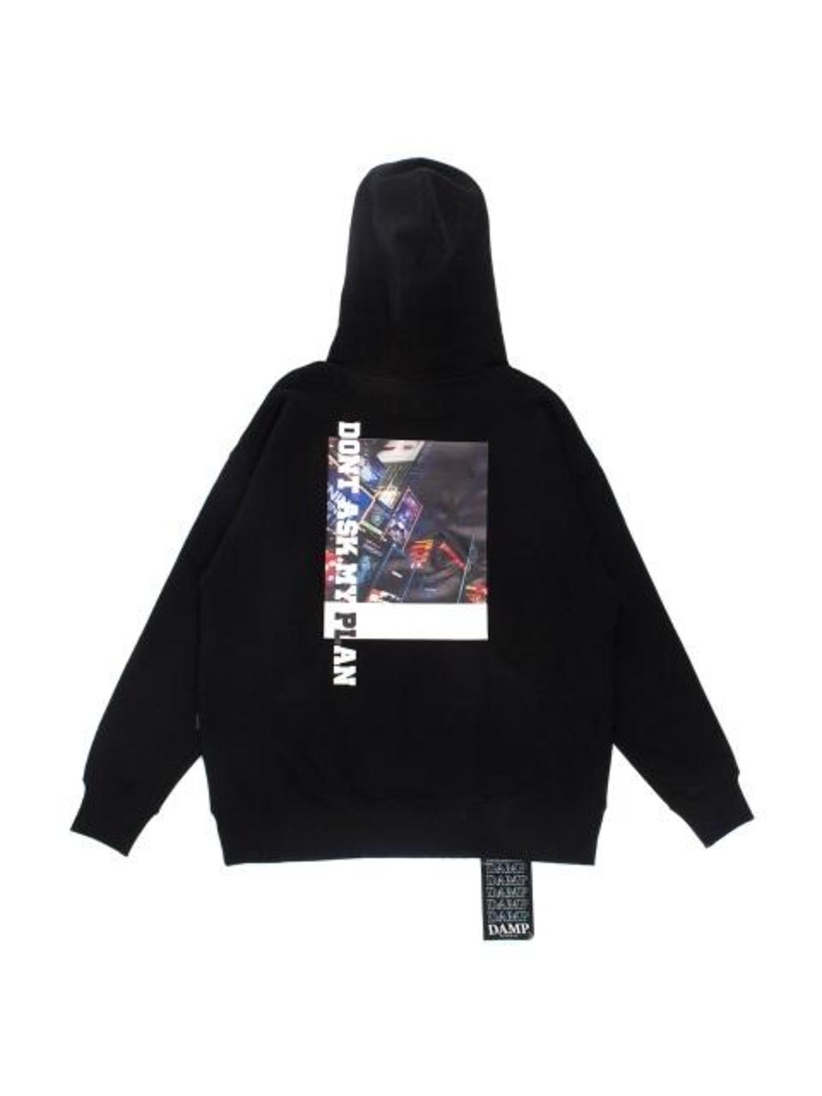 DON'T ASK MY PLAN No Plan Box Logo Picture Hood Black | Garmentory