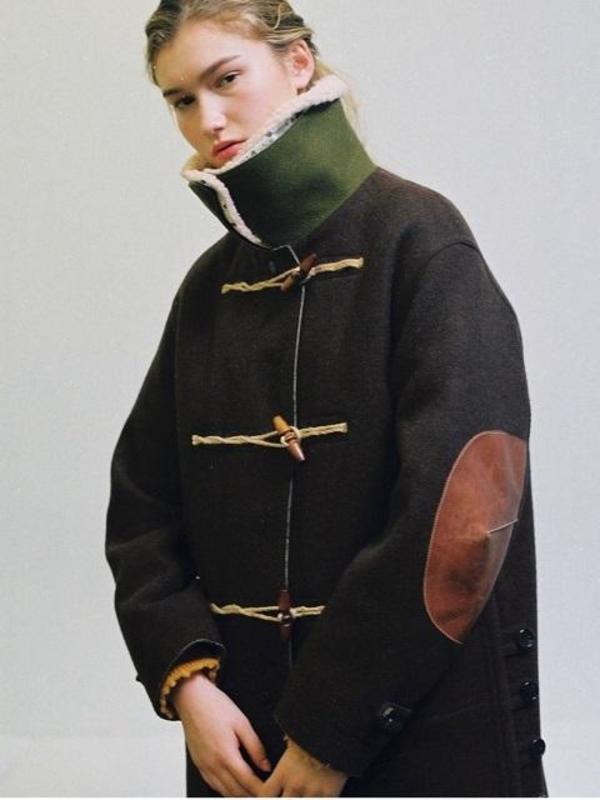 Double Weaving Toggle Button Coat | Garmentory