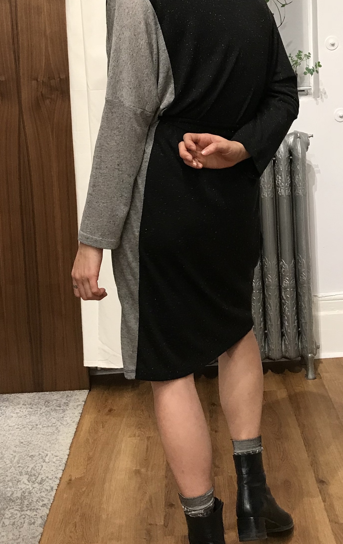 Eve Gravel Night Train Dress - black/grey | Garmentory