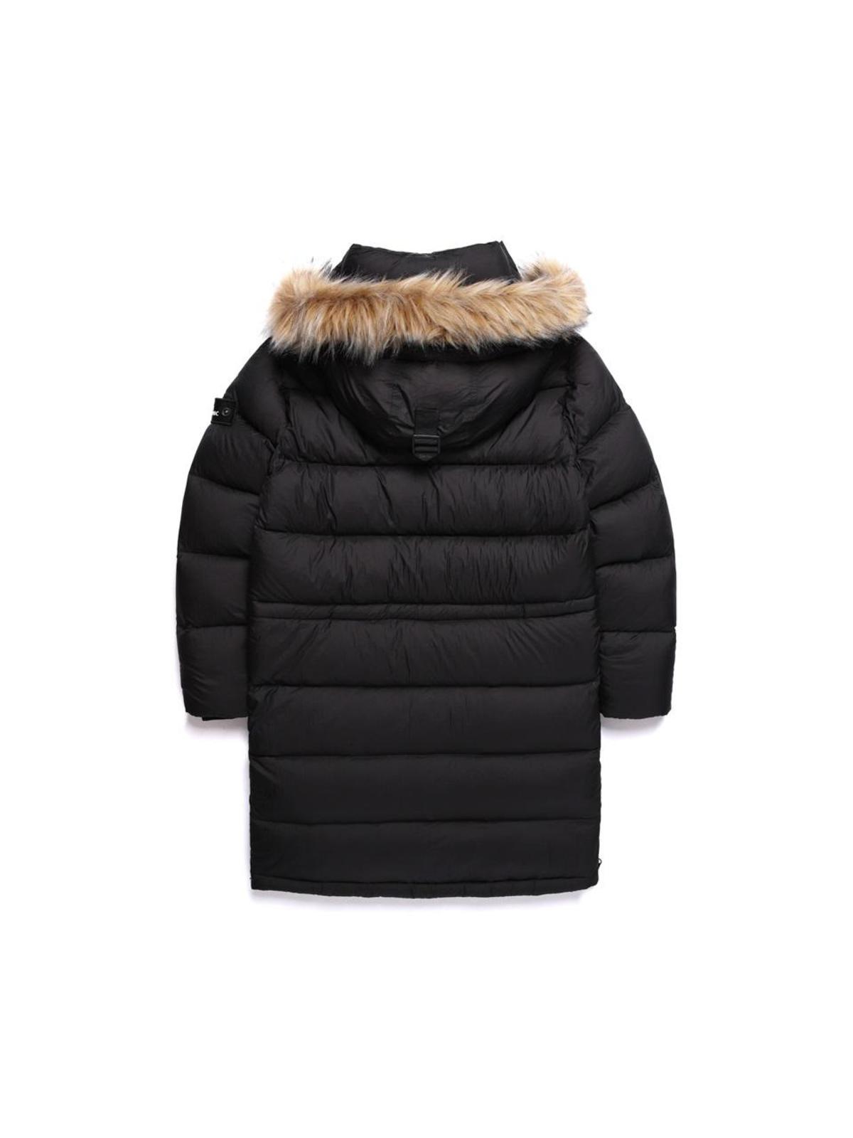 NATIONAL GEOGRAPHIC Goose Down Long Padding Jumper - Carbon Black ...