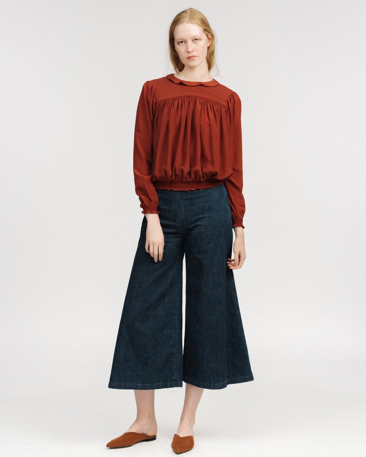 Gat Rimon silk blouse - rust | Garmentory