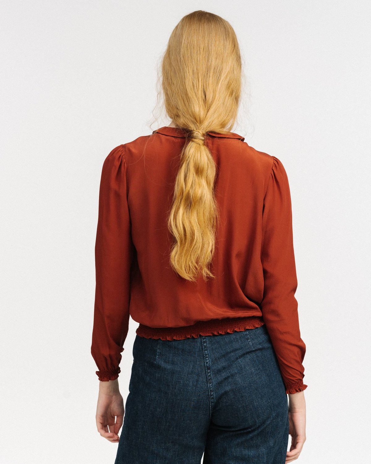 Gat Rimon silk blouse - rust | Garmentory