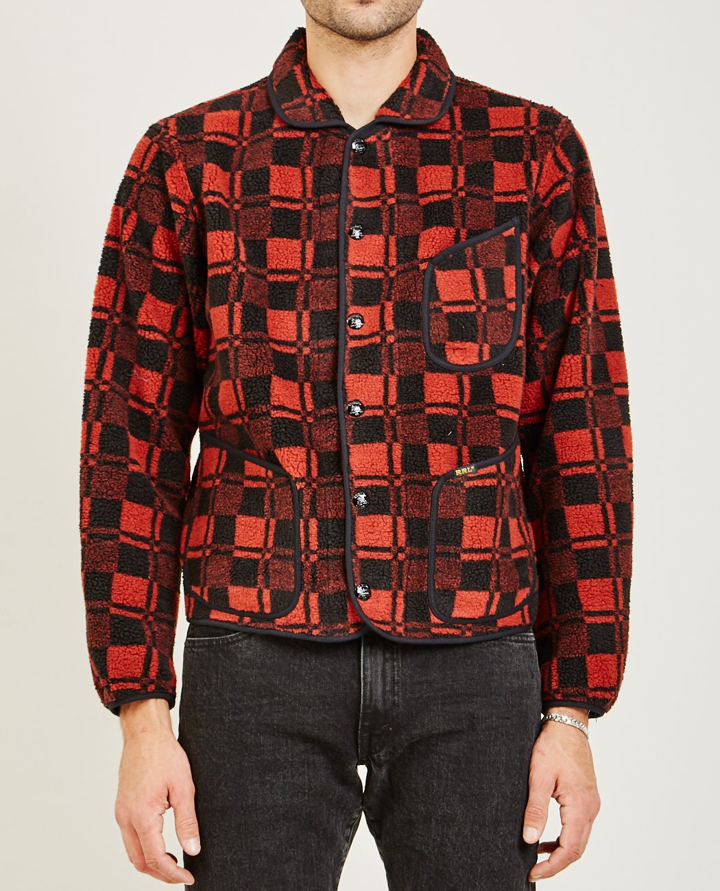 RRL FINLEY JACKET - RED/BLACK MULTI | Garmentory