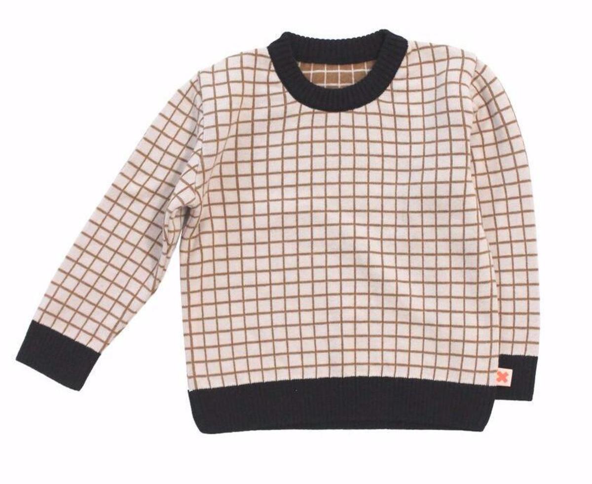 KIDS Tinycottons Grid Sweater | Garmentory