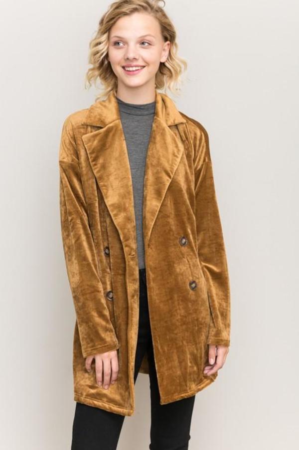 Hem & Thread Greenwich Velour Corduroy Jacket - Camel | Garmentory