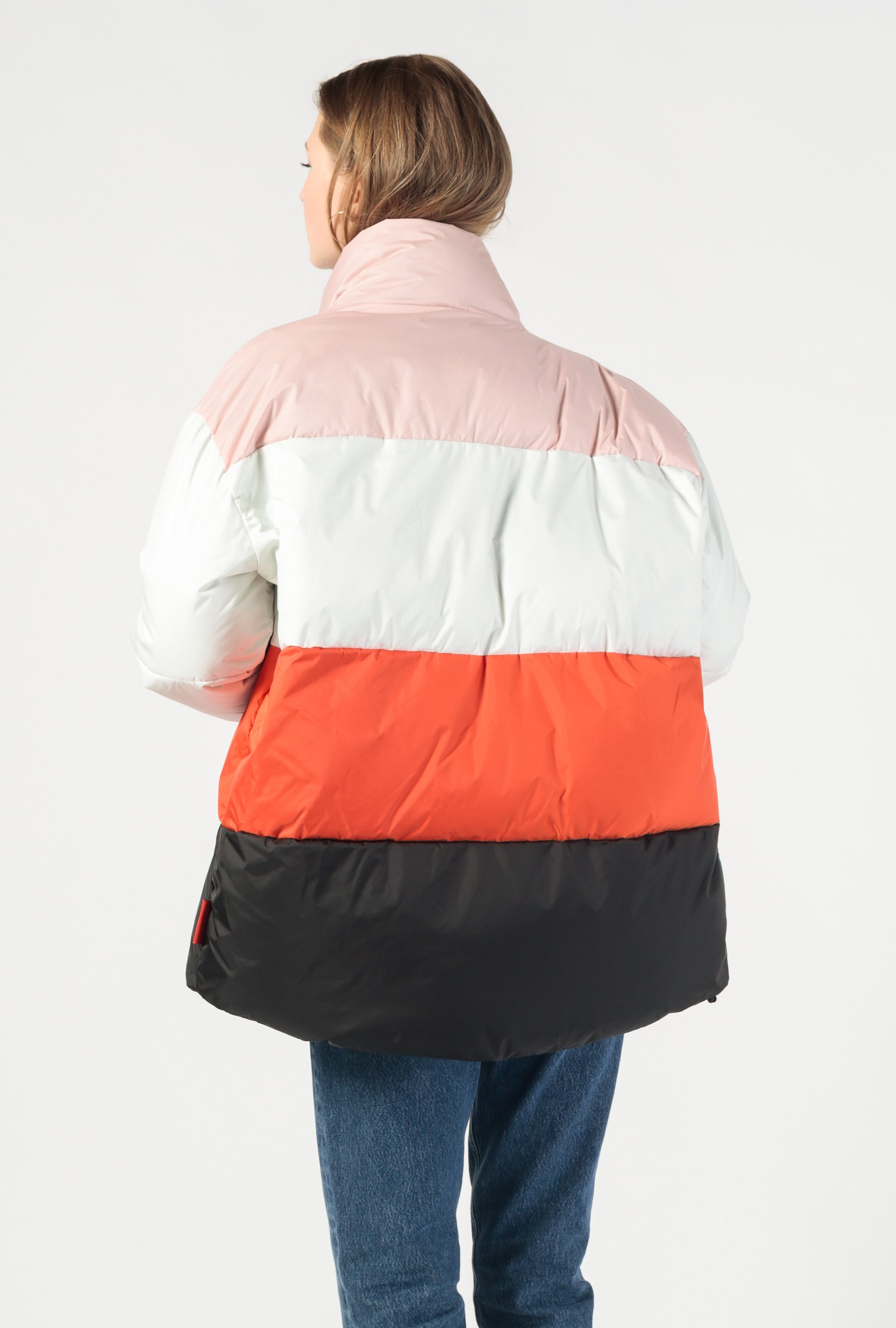 Biannual Color Block Puffer Jacket - multi | Garmentory
