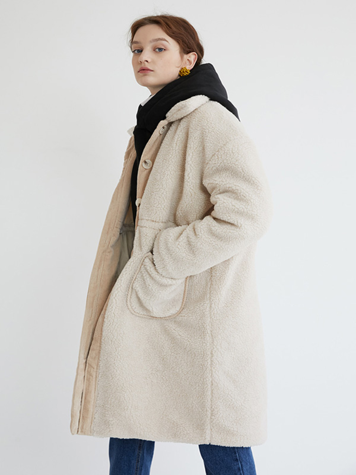 RUHM Dumble String Coat - Ivory | Garmentory