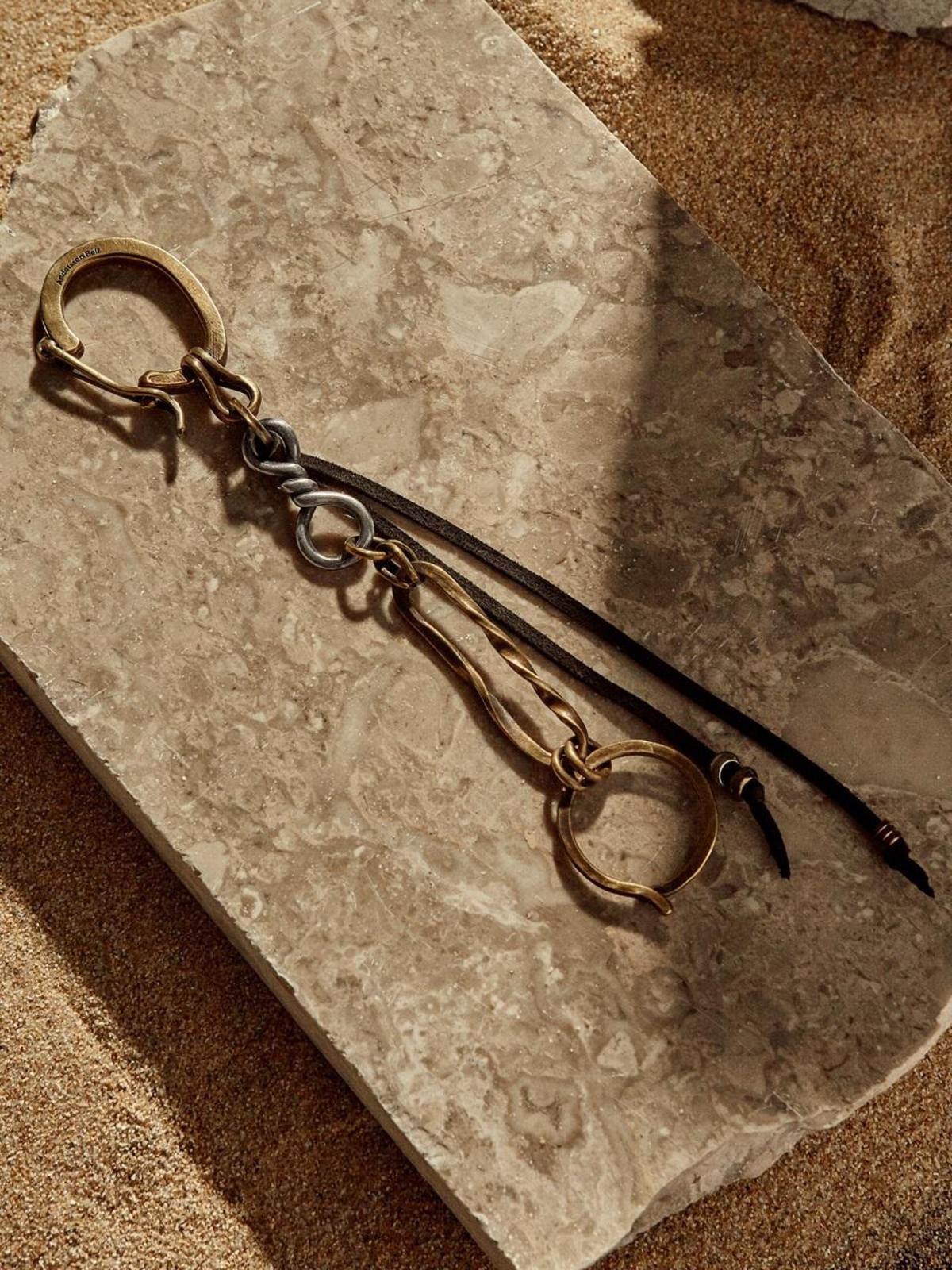 ANDERSSON BELL Bulletto Contrast Long Key Chain - Gold | Garmentory