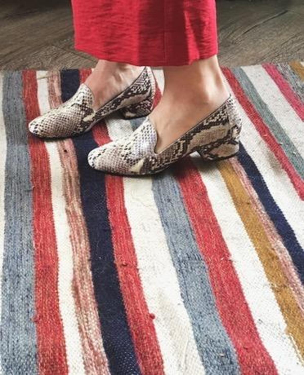 L'Intervalle Daria Shoes - White Snake Skin | Garmentory