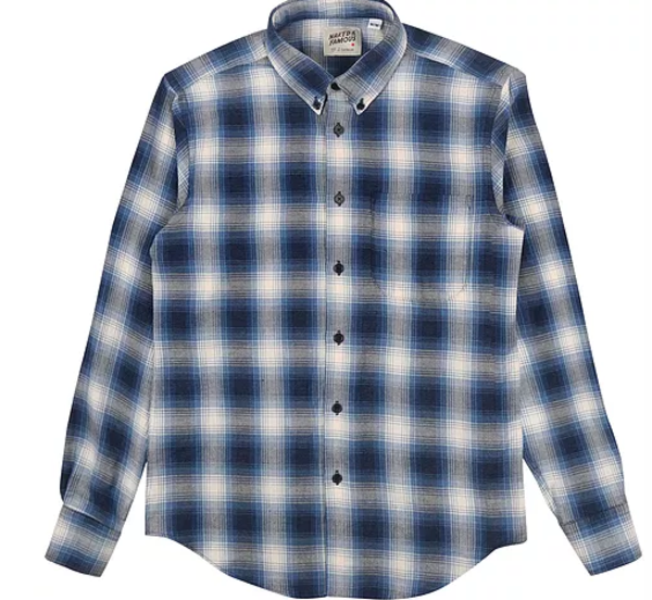 Naked & Famous Flannel Shirt - Ombre Plaid | Garmentory