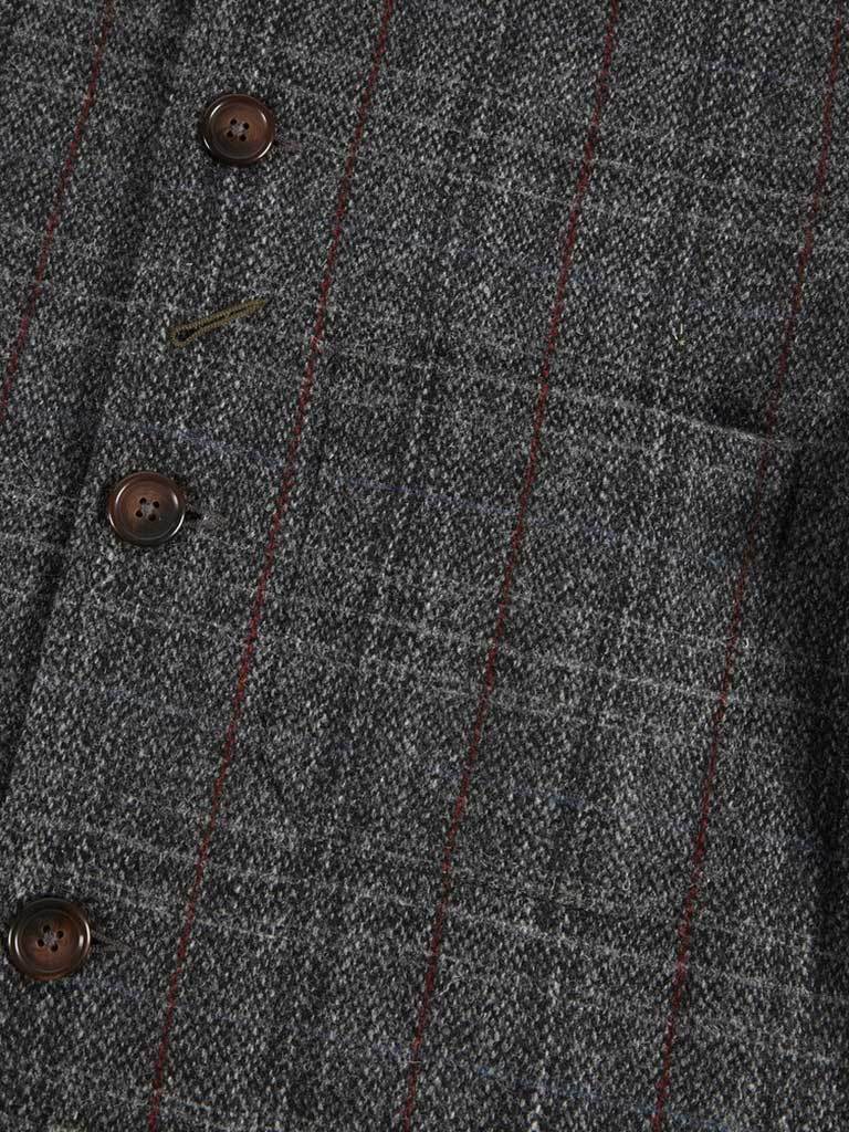 Universal Works Chore Tweed Jacket - Harris Tweed Grey | Garmentory