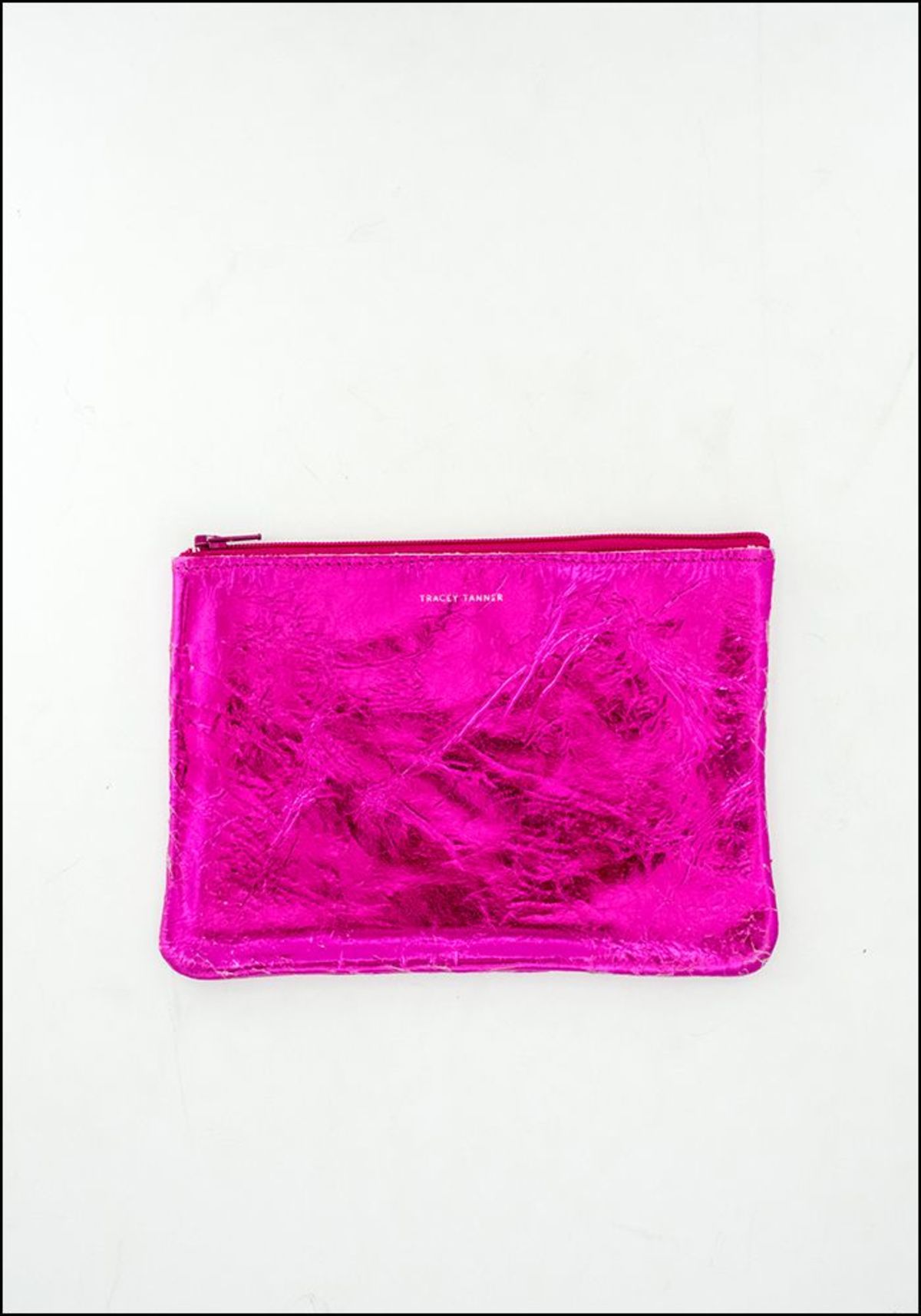 Tracy Tanner Medium Leather Pouch - HOT PINK | Garmentory
