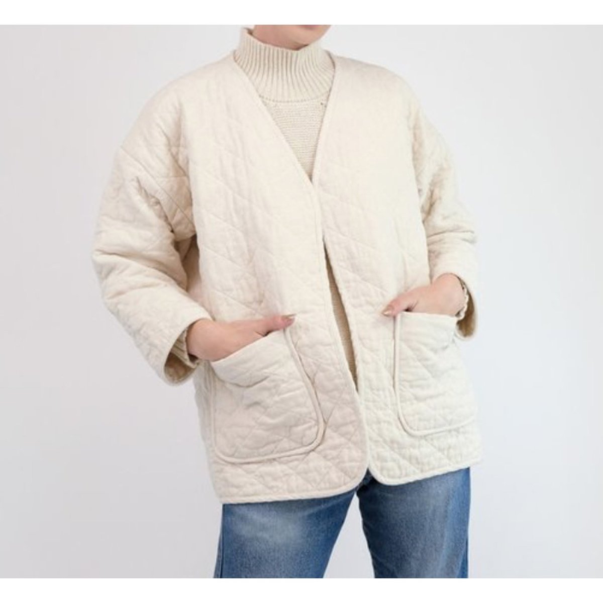 Micaela Greg Quilted Jacket - CREAM | Garmentory