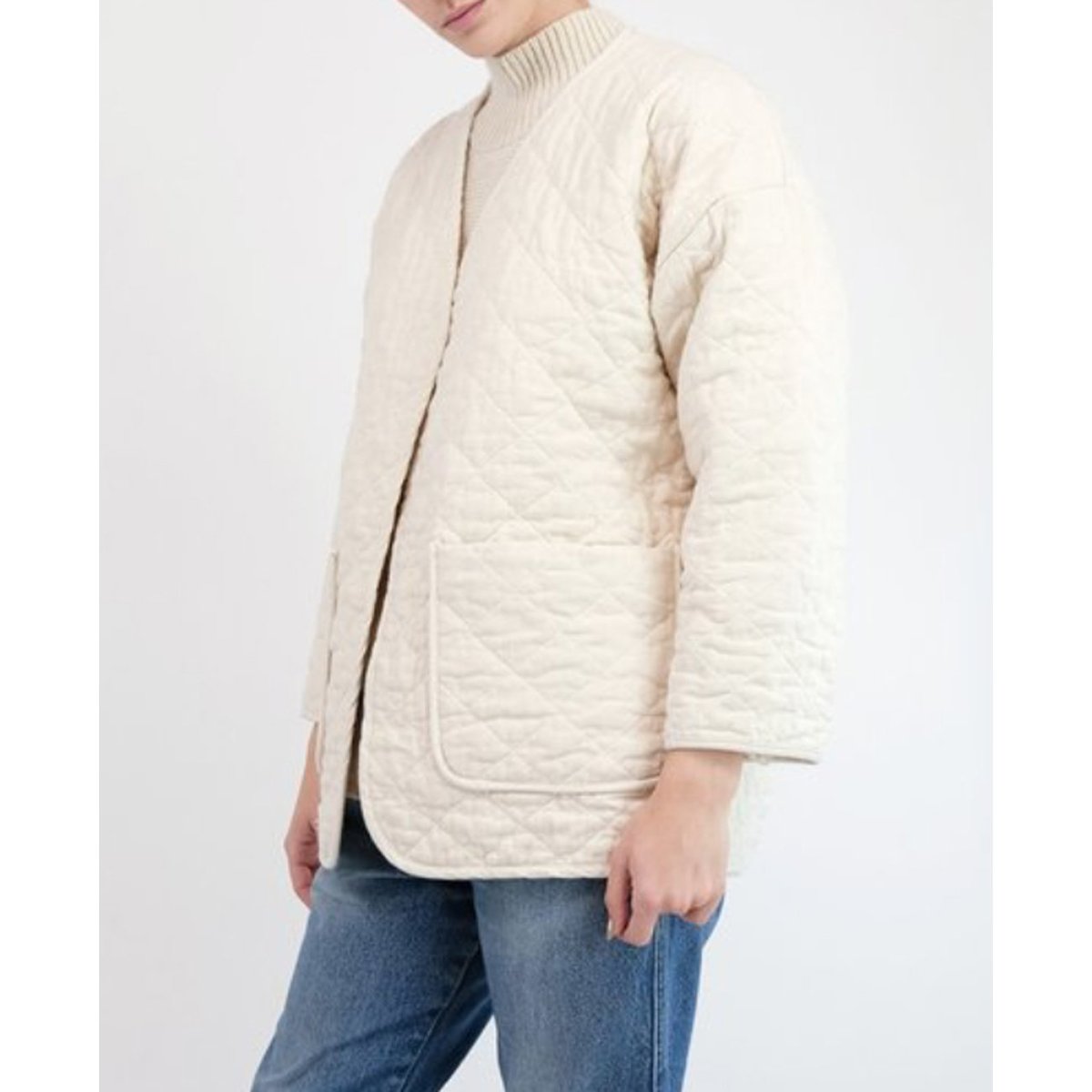 Micaela Greg Quilted Jacket - CREAM | Garmentory