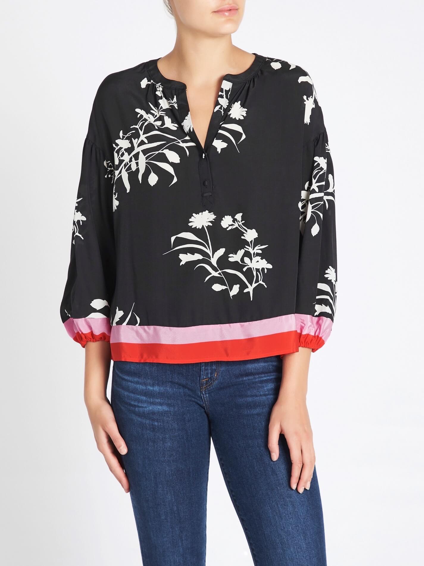 Joie Eilga Top - Floral Border Print | Garmentory