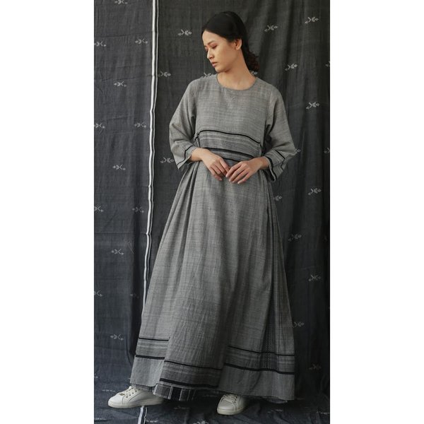 Injiri Wool Dress - Grey | Garmentory