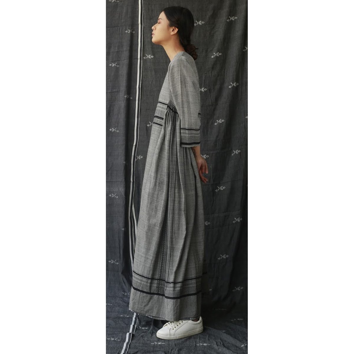 Injiri Wool Dress - Grey | Garmentory