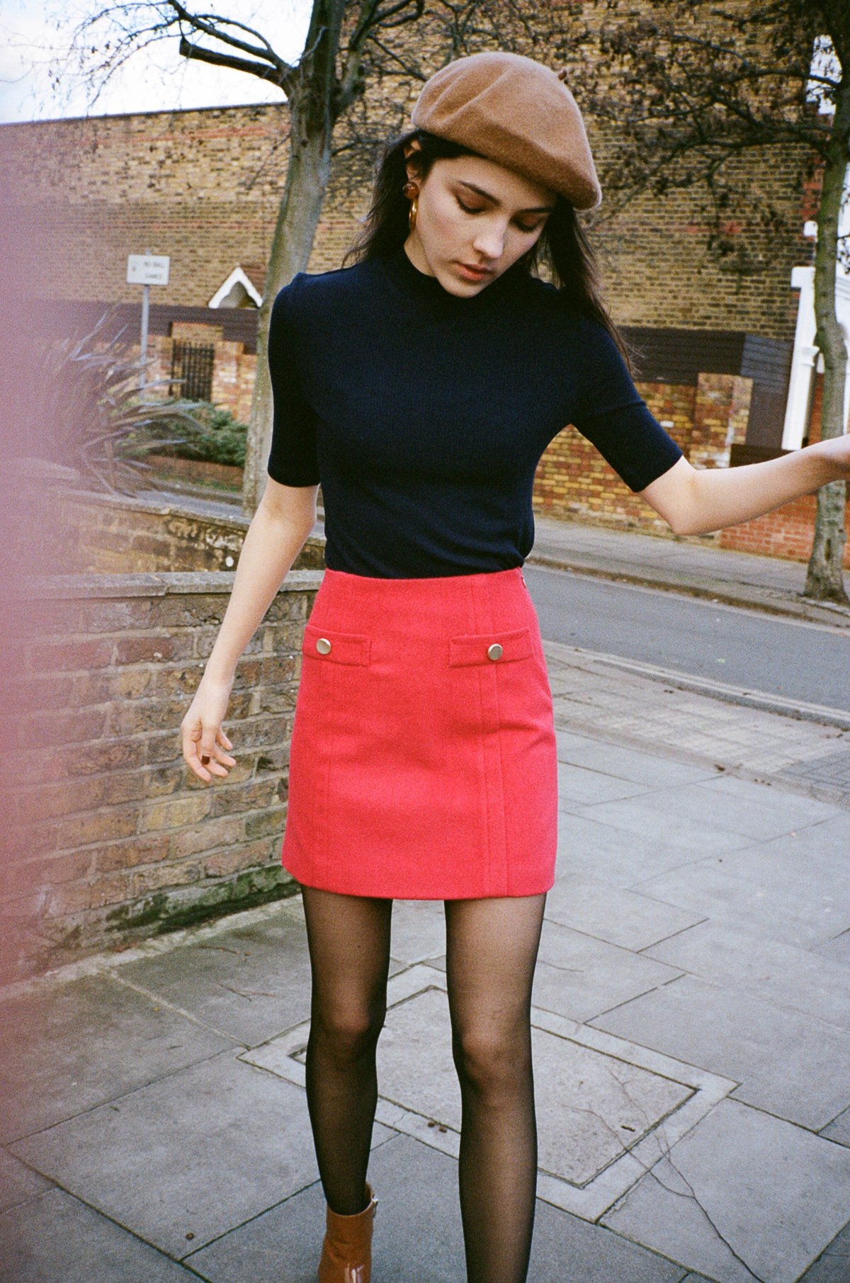 Side Party Peck Button Mini Skirt | Garmentory