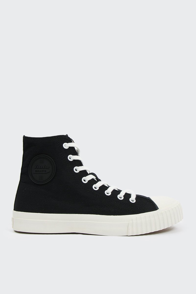 BATA BULLETS High Cut Canvas - Black/White | Garmentory