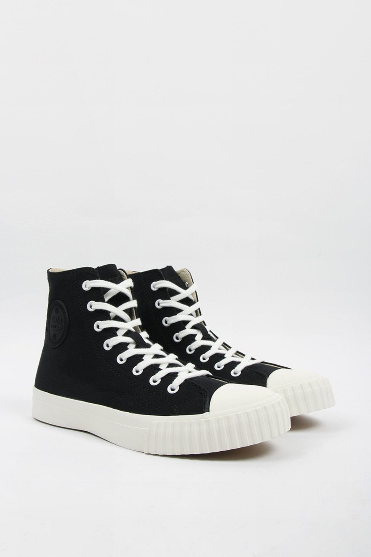 BATA BULLETS High Cut Canvas - Black/White | Garmentory