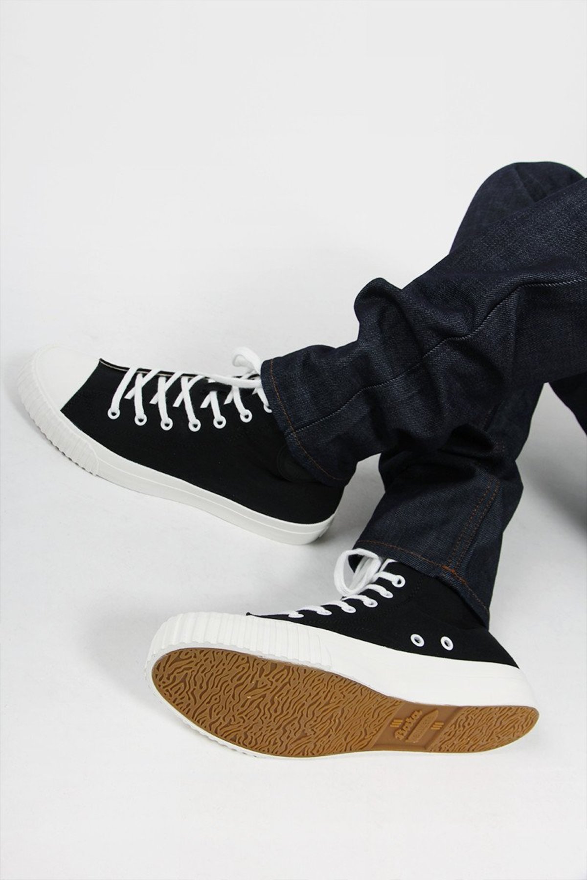 BATA BULLETS High Cut Canvas - Black/White | Garmentory