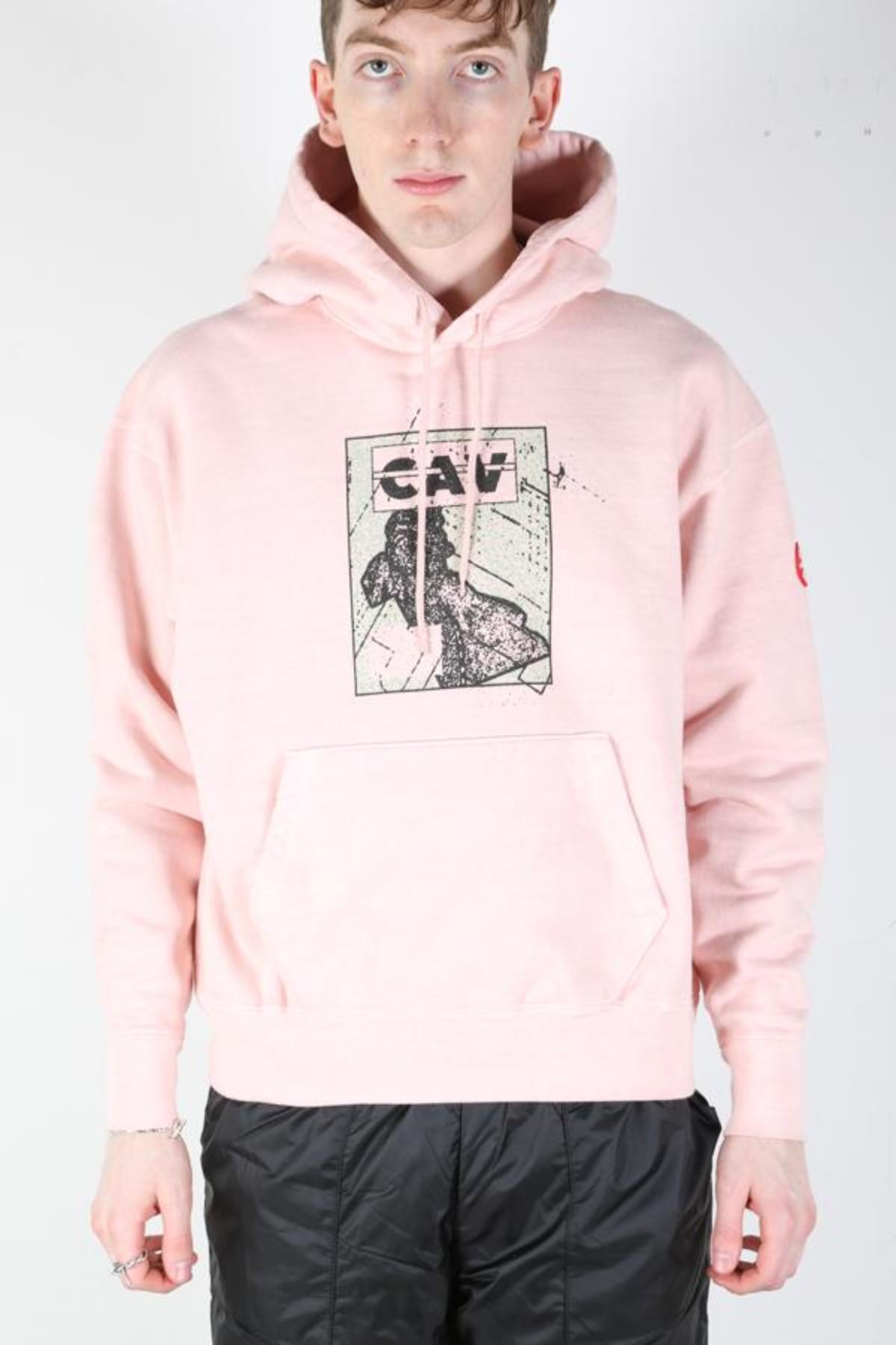 Cav Empt EMPT Panel Heavy Hoodie - Pink | Garmentory