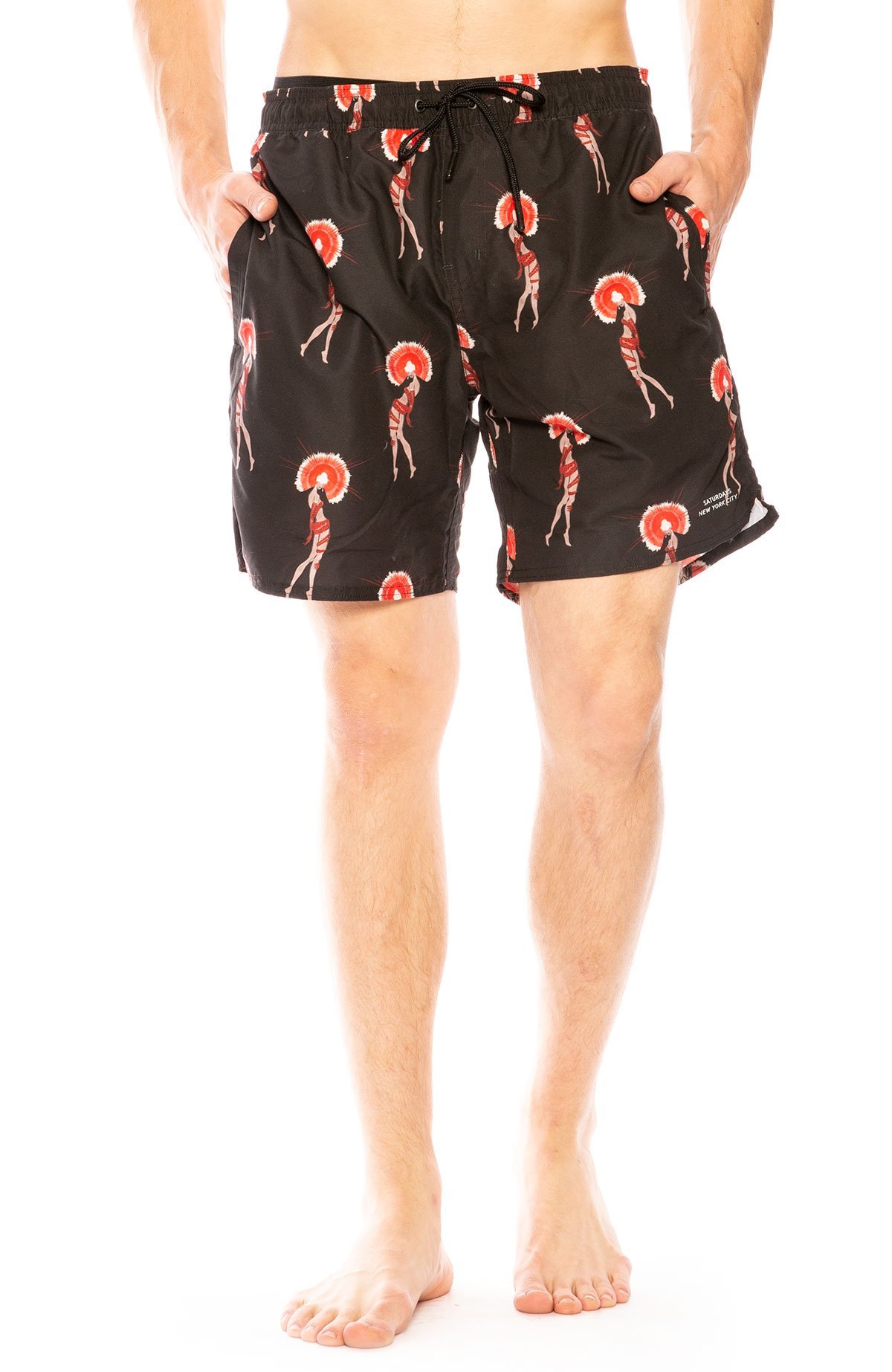 Saturdays NYC Timothy Swim Shorts - Flapper Print | Garmentory