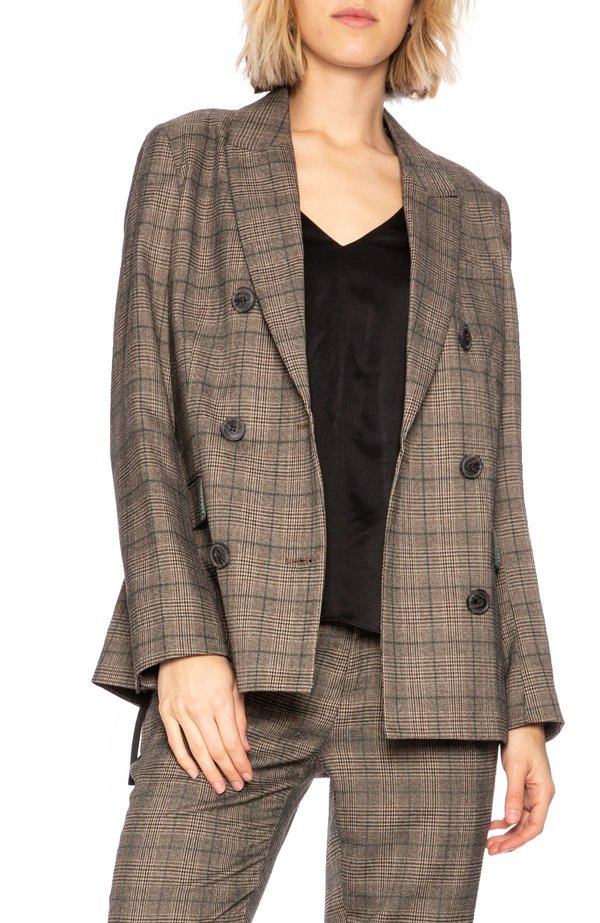MKT STUDIO Vixine Checkered Blazer - Checks | Garmentory