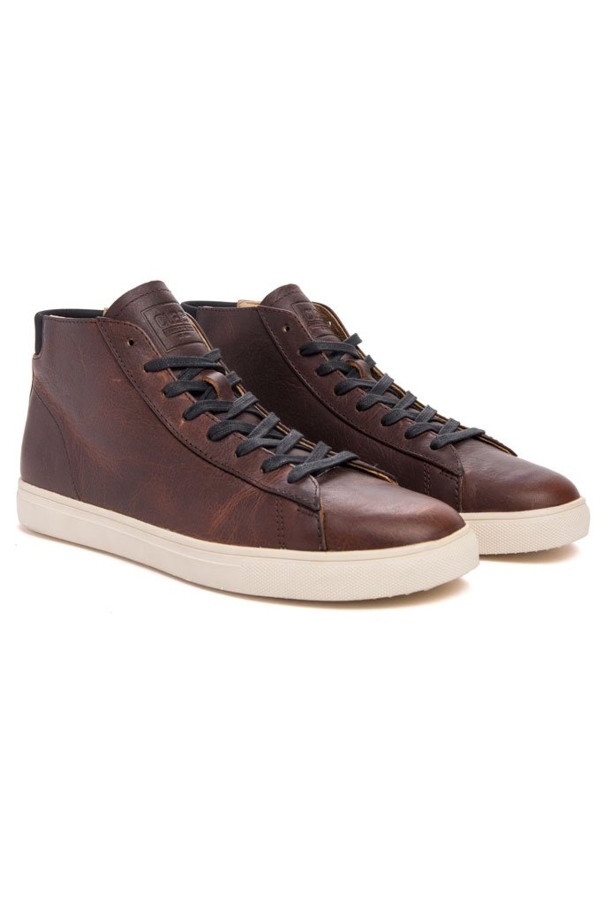 Clae Leather Bradley Mid Sneaker - Cocoa | Garmentory