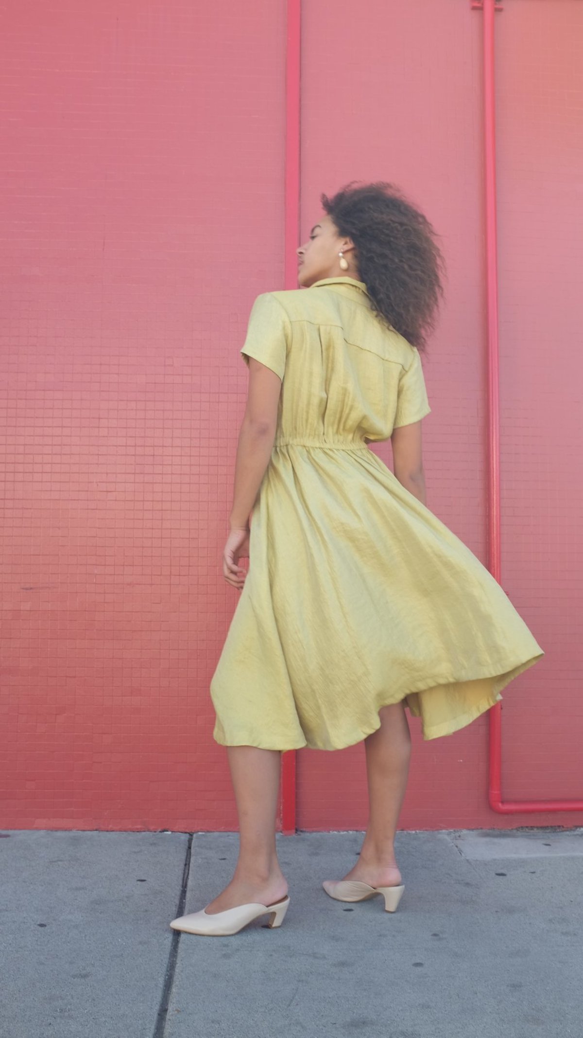 Stil. Scot Dress in Gold | Garmentory