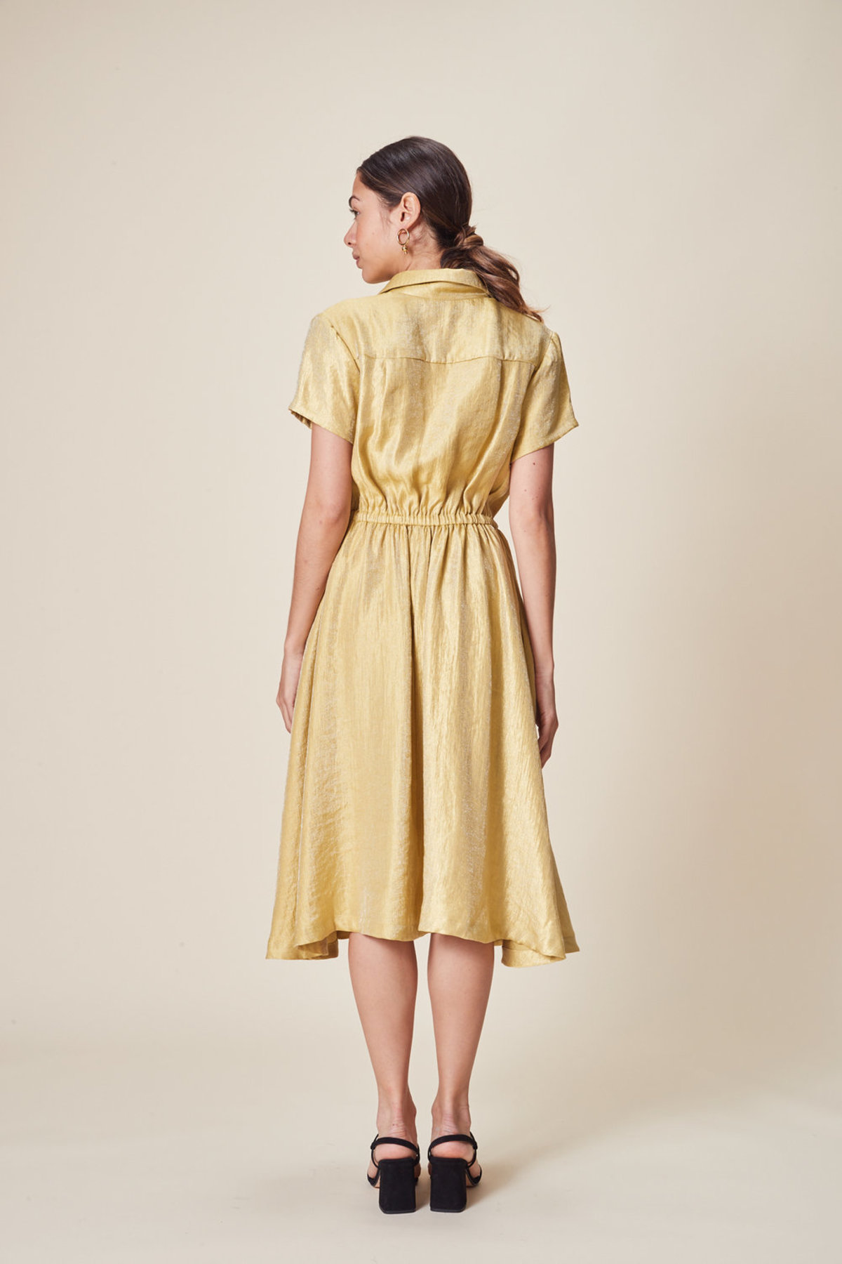 Stil. Scot Dress in Gold | Garmentory