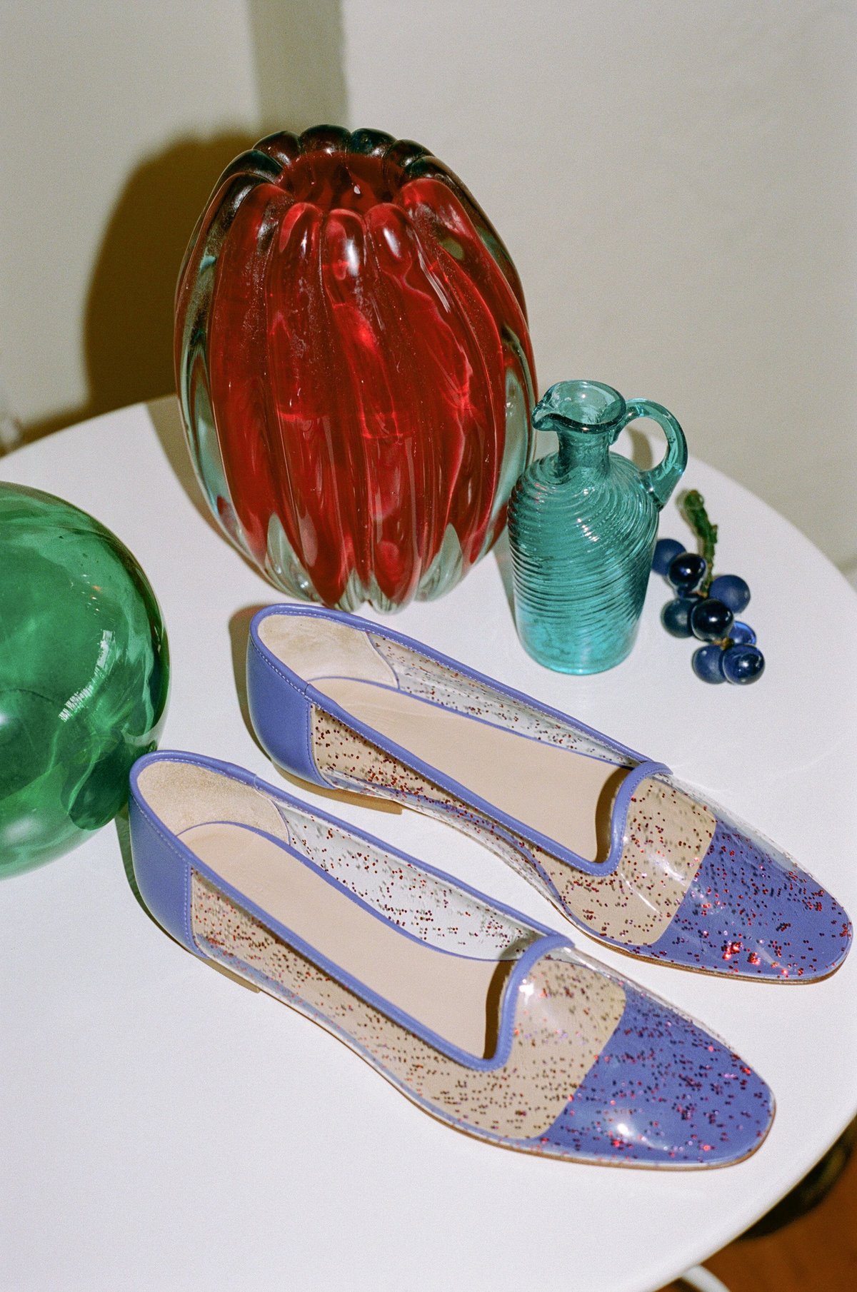 Maryam Nassir Zadeh Pascal Loafer - Red Sparkle | Garmentory