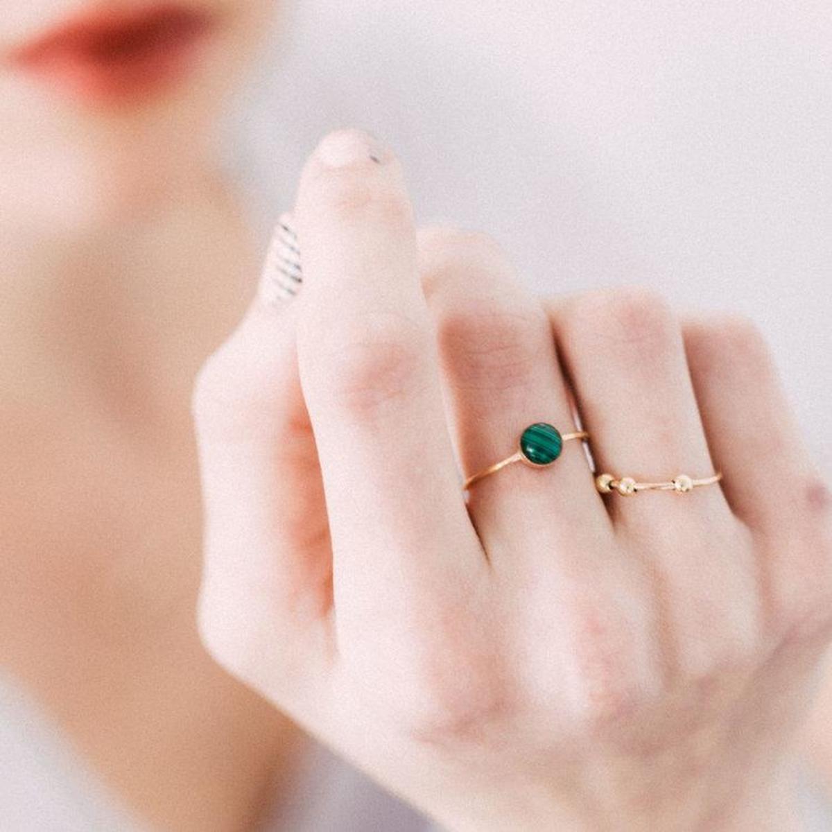 Favor Gumdrop Ring - Malachite | Garmentory
