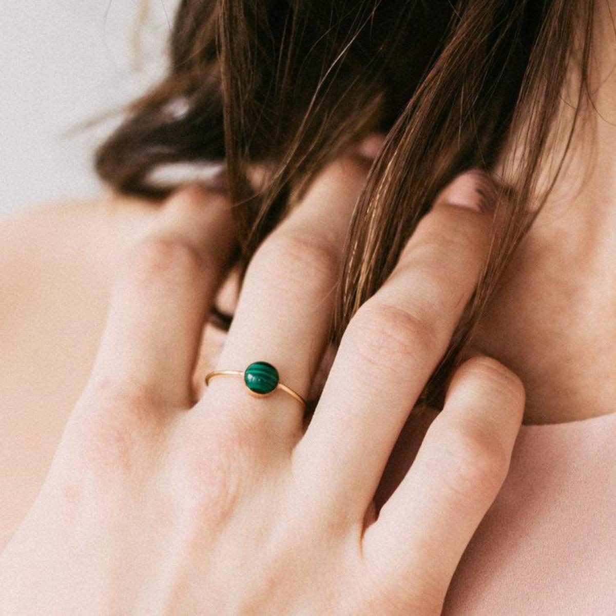 Favor Gumdrop Ring - Malachite | Garmentory