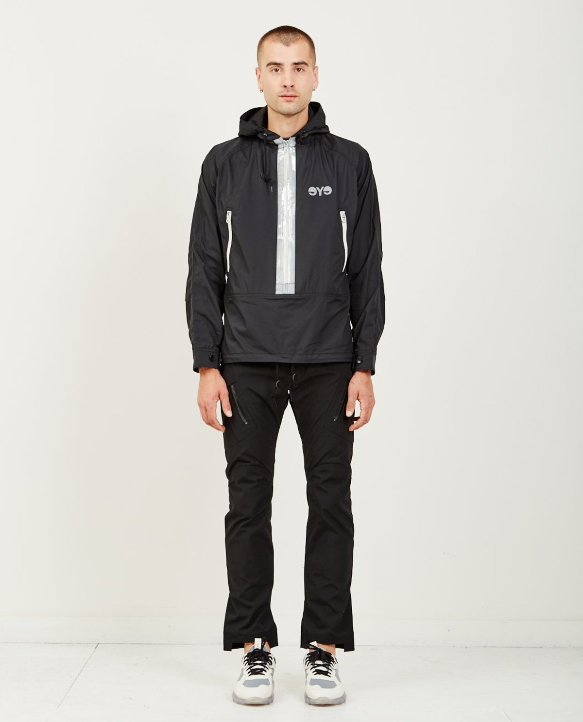 Junya Watanabe Comme des Garçons EYE REFLECTIVE TAPE WINDBREAKER ...
