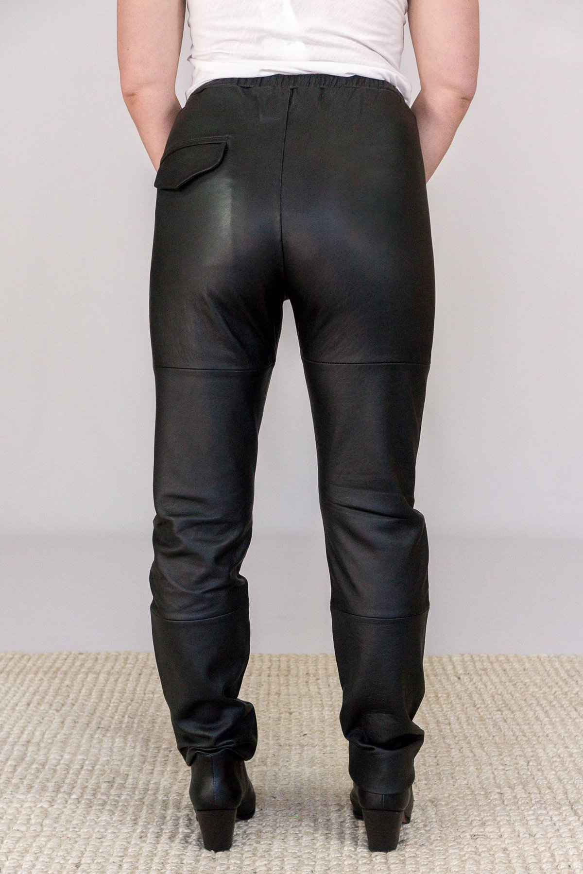 Humanoid Hena Leather Pants - Blackish | Garmentory