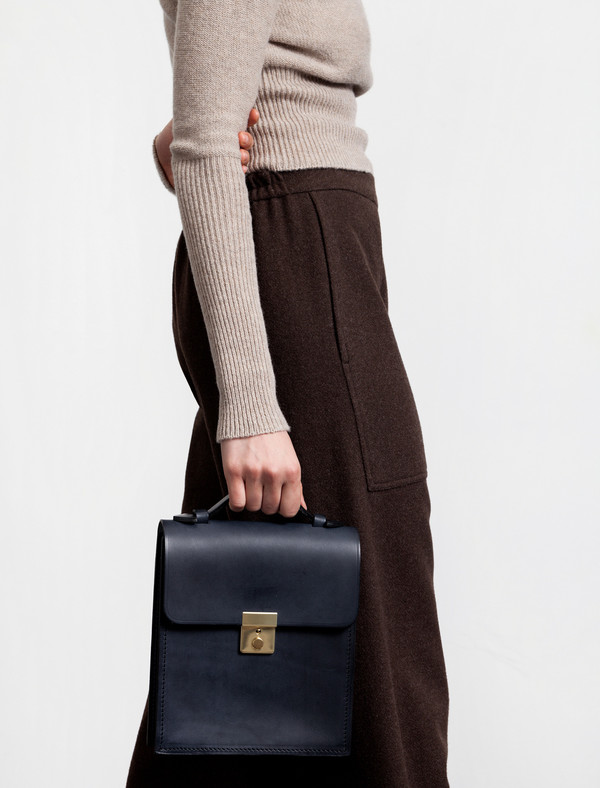 Lemaire Small Briefcase Midnight | Garmentory