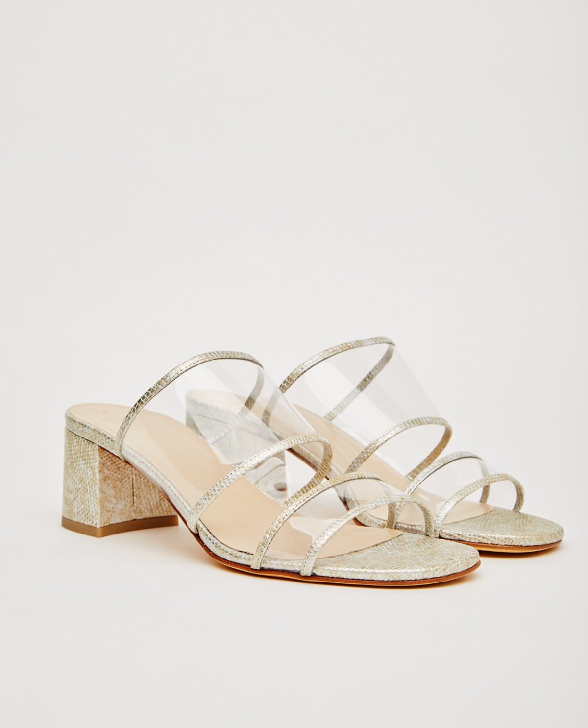 Maryam Nassir Zadeh TWO STRAP MULE HEEL - BEIGE | Garmentory