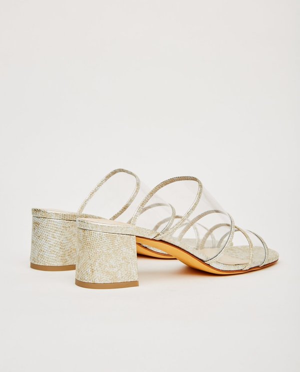 Maryam Nassir Zadeh TWO STRAP MULE HEEL - BEIGE | Garmentory