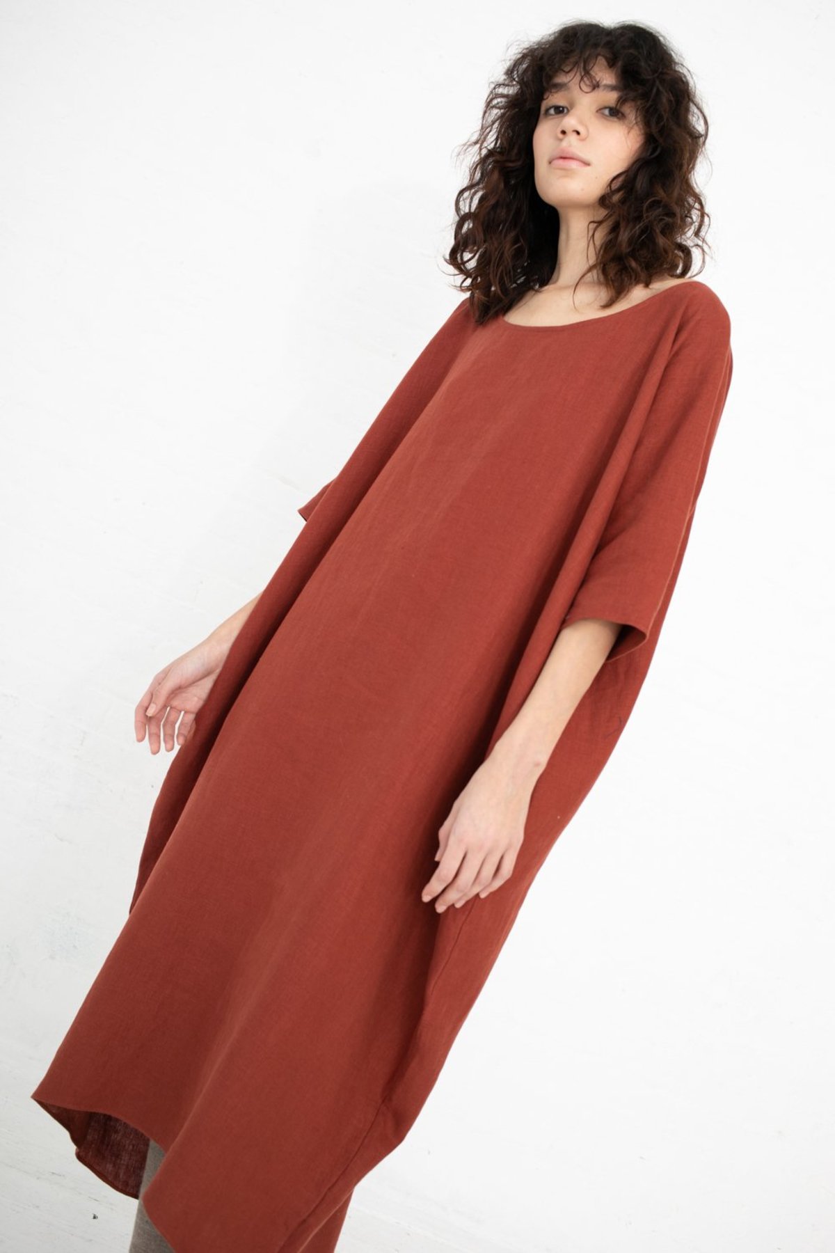 Rachel Craven Long Cocoon Dress - Rust | Garmentory
